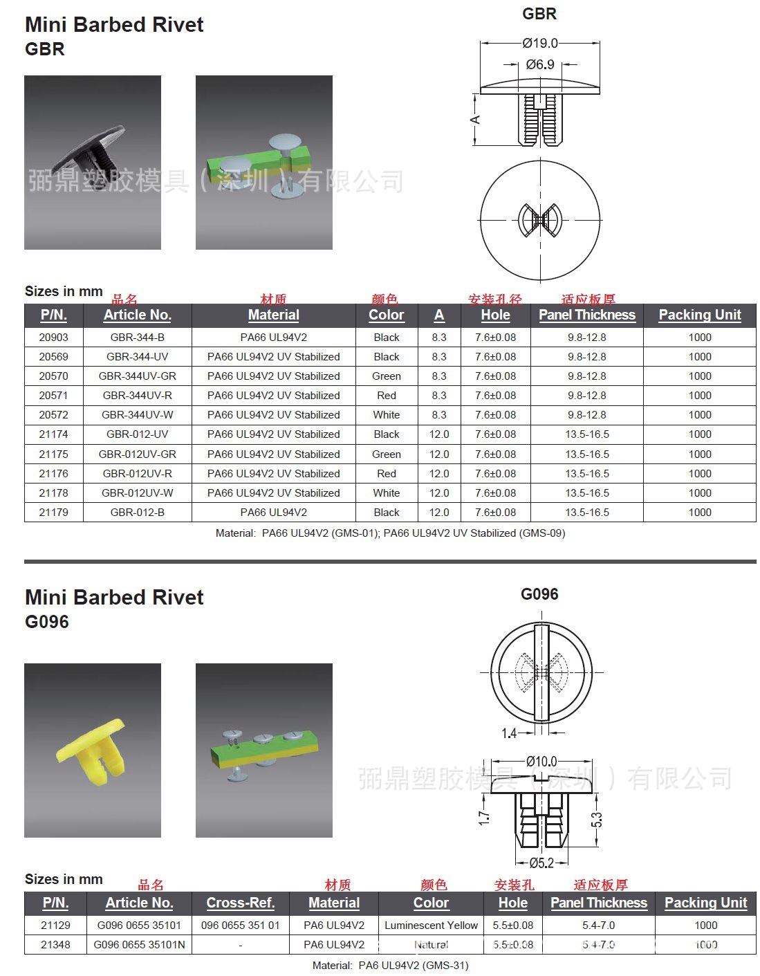 免费样品工厂供应塑料卡扣 塑料铆钉 pcb板子母铆钉 尼龙铆钉-阿里巴巴
