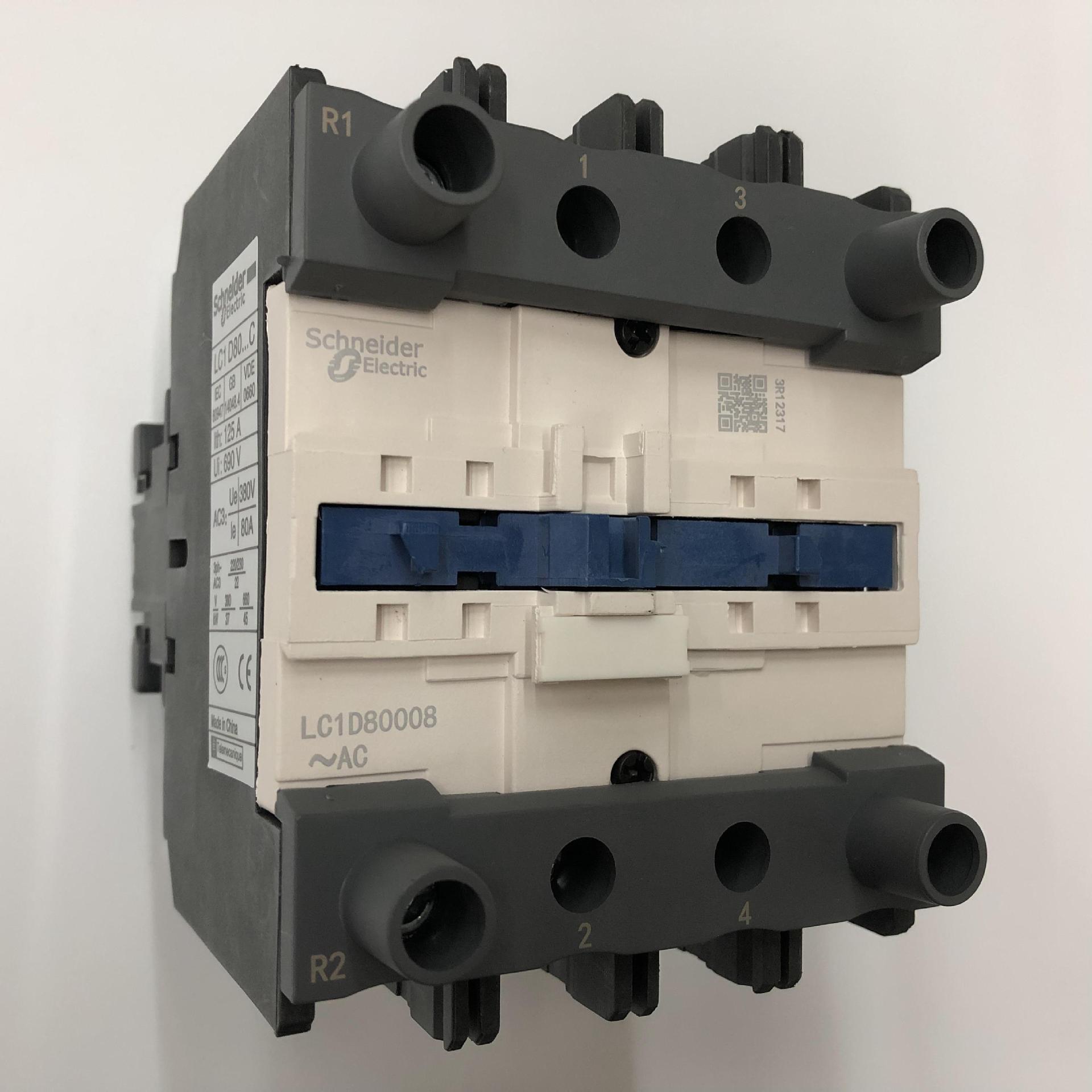 原装正品LC1D80008E7C AC48V 2开2闭 Schneider四级交流接触器-阿里巴巴