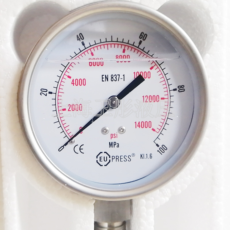 超高压压力表 材质316不锈钢 100MPa 高压压力表耐腐蚀防震-阿里巴巴