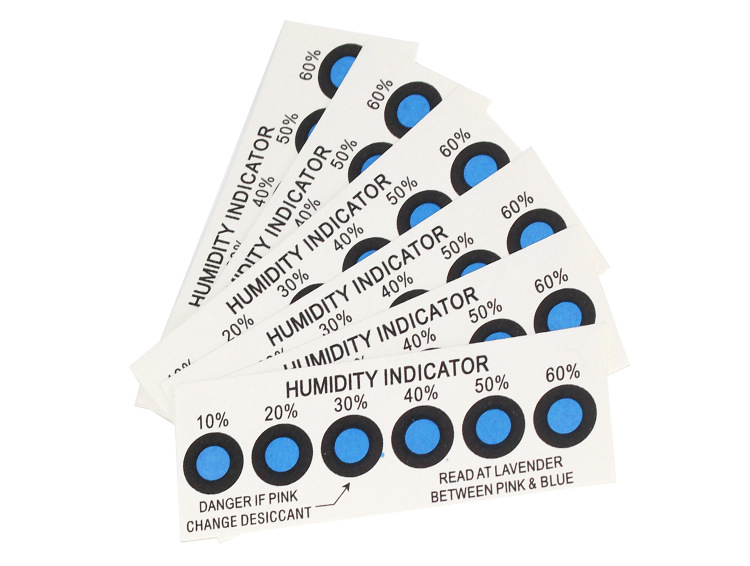 批发湿度卡 湿度指示卡 3 4 6点PCB包装湿度变色卡蓝变粉200片/罐-阿里巴巴