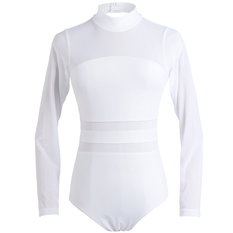Adult ballet dance bodysuits one-piece practice suit Long-sleeved ...