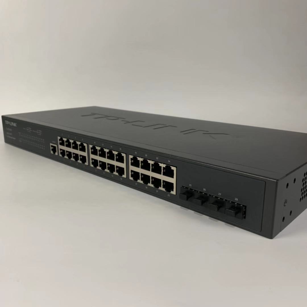 TP-Link TL-SG5428网管型24口千兆三层交换机 4个SFP光纤扩展VLAN-阿里巴巴
