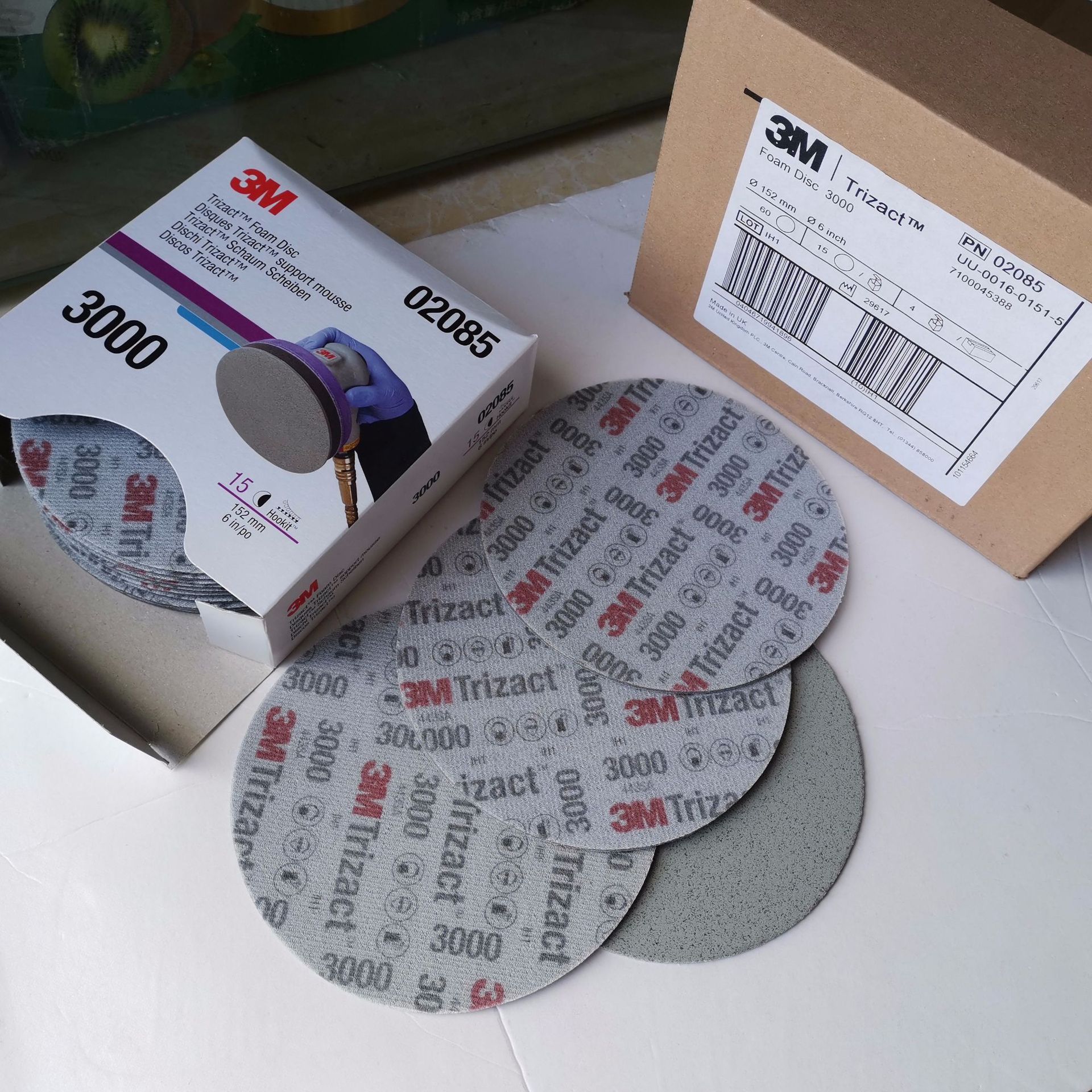 3M02085金字塔砂碟 3M Trizact Hookit Abrasive Dice 443SA-阿里巴巴