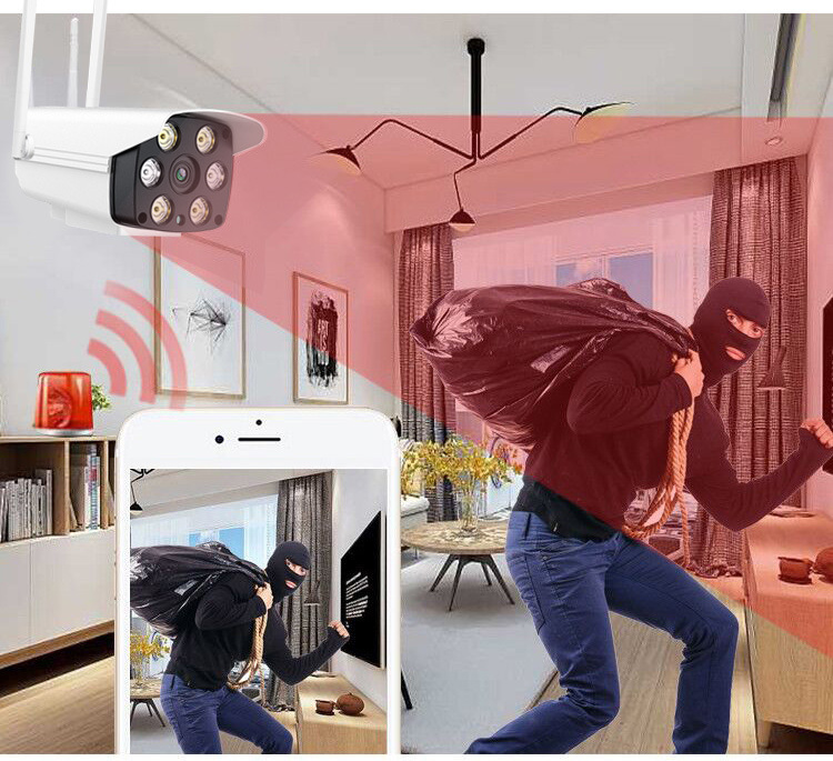 户外无线摄像头wifi高清全彩语音对讲网络1080P室外防雨监控摄像-阿里巴巴