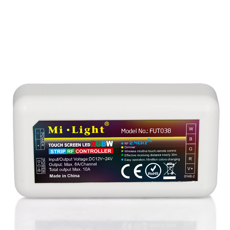 Mi-Light 2.4G控制器 RGBW接收器 RGB LED七彩分组调光调色控制器-阿里巴巴