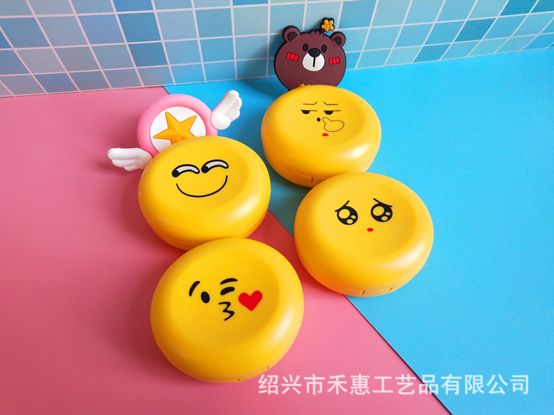 表情隐形眼镜盒 双联盒 美瞳盒子，眼镜盒，美瞳护理盒 伴侣盒-阿里巴巴