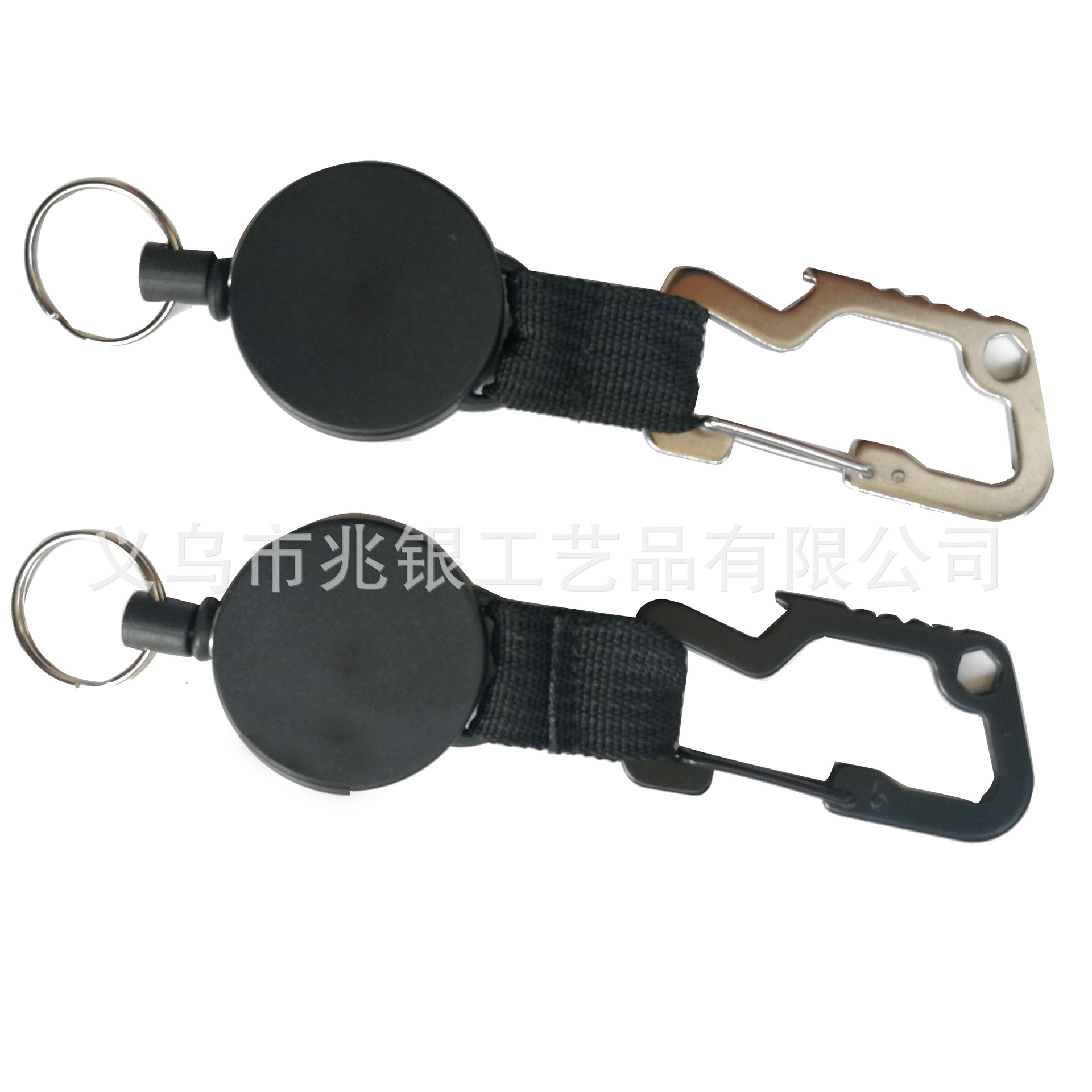 多功能登山扣伸缩易拉扣户外钥匙扣 1.0mm加粗钢丝绳织带易拉得-阿里巴巴