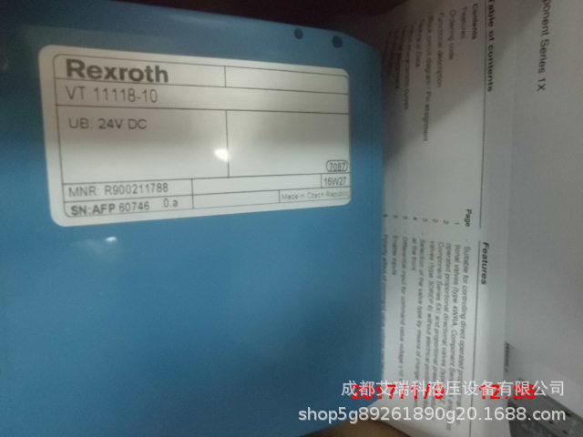 R900211788 VT11118-10 德国Rexroth力士乐放大器-阿里巴巴