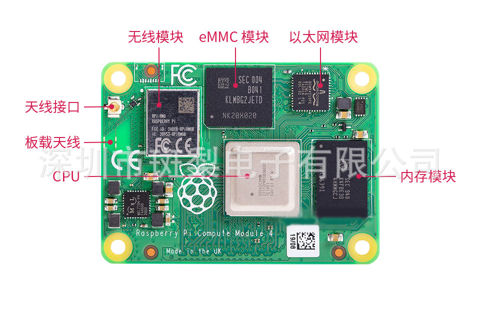 树莓派CM4计算模块Raspberry Pi Compute module 4-阿里巴巴