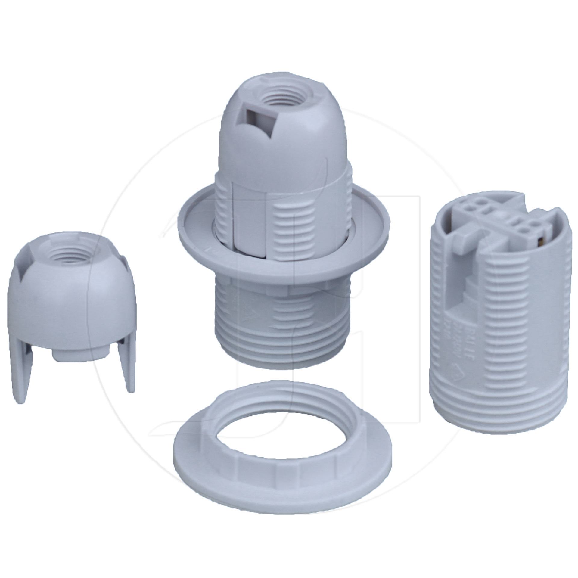 E14塑料卡式光身平面插线式小螺口灯头灯座黑色德国VDE认证SAA CE-阿里巴巴