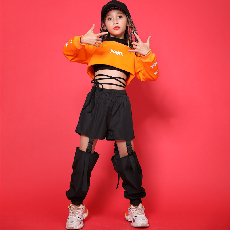 Rapper singers hiphop costumes for girls girls street dance costumes ...