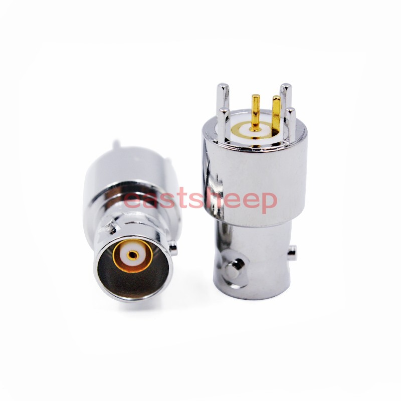 东方旭普射频连接器TRB-KHD 三同轴BNC母 PCB面板固定底座-阿里巴巴