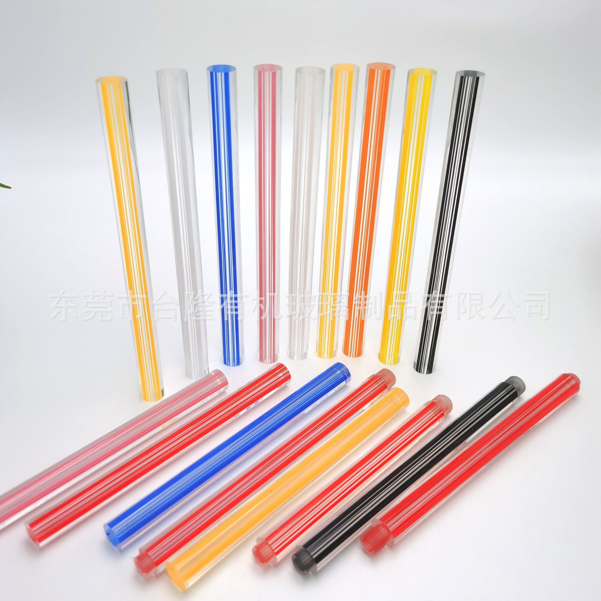 线棒亚克力棒厂家加工有机玻璃彩线棒亚克力彩线棒 有机玻璃棒-阿里巴巴