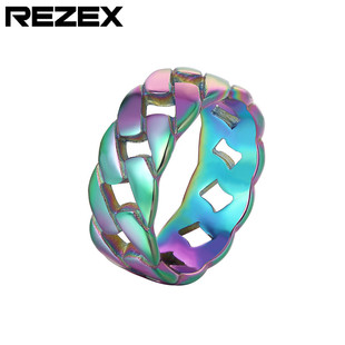 R0770-NK02 外贸饰品批发 个性复古单车链男士钛钢戒指 彩色指环-阿里巴巴