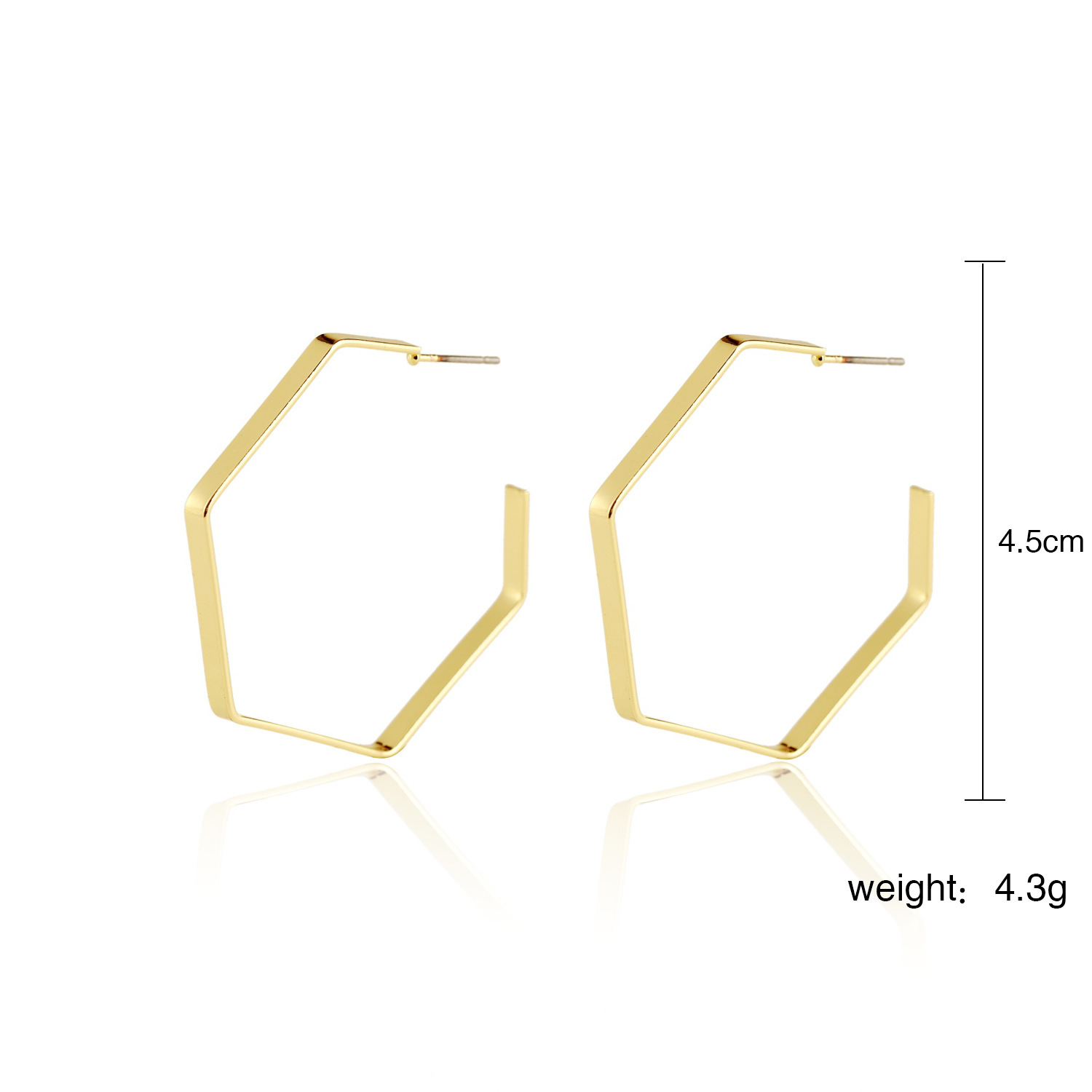 Wholesale explosion style simple wild large ring ear ring circle ...