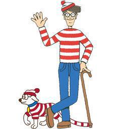 聪明的沃里 Where's Wally 英国动漫人物cosplay服 万圣节亲子装-阿里巴巴