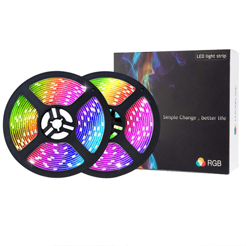 24键WIFI语音控制led5050灯带室内装饰霓虹防水灯条套装高显色-阿里巴巴