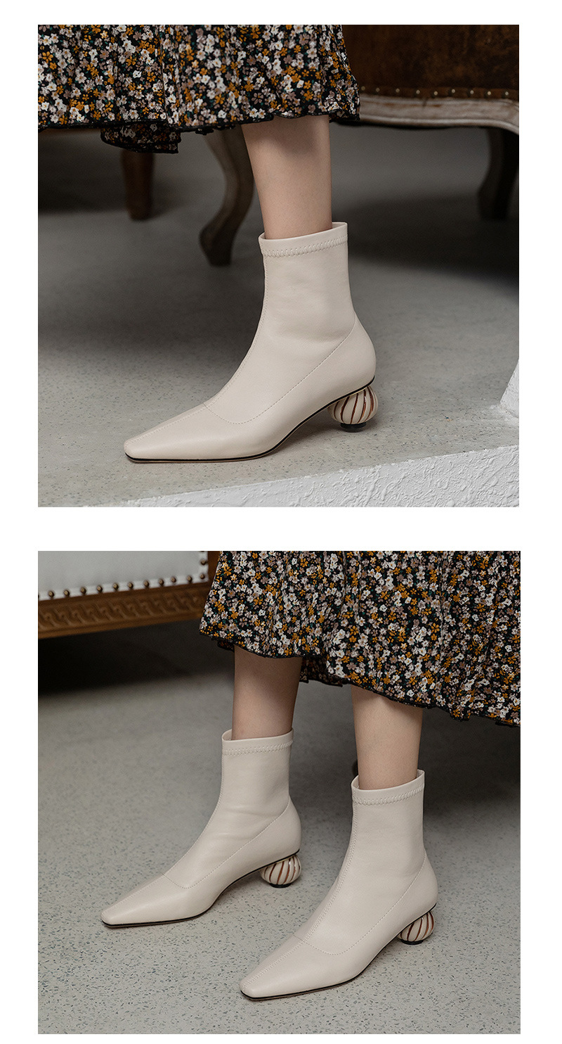 Chiko Chana Square Toe Block Heels Boots