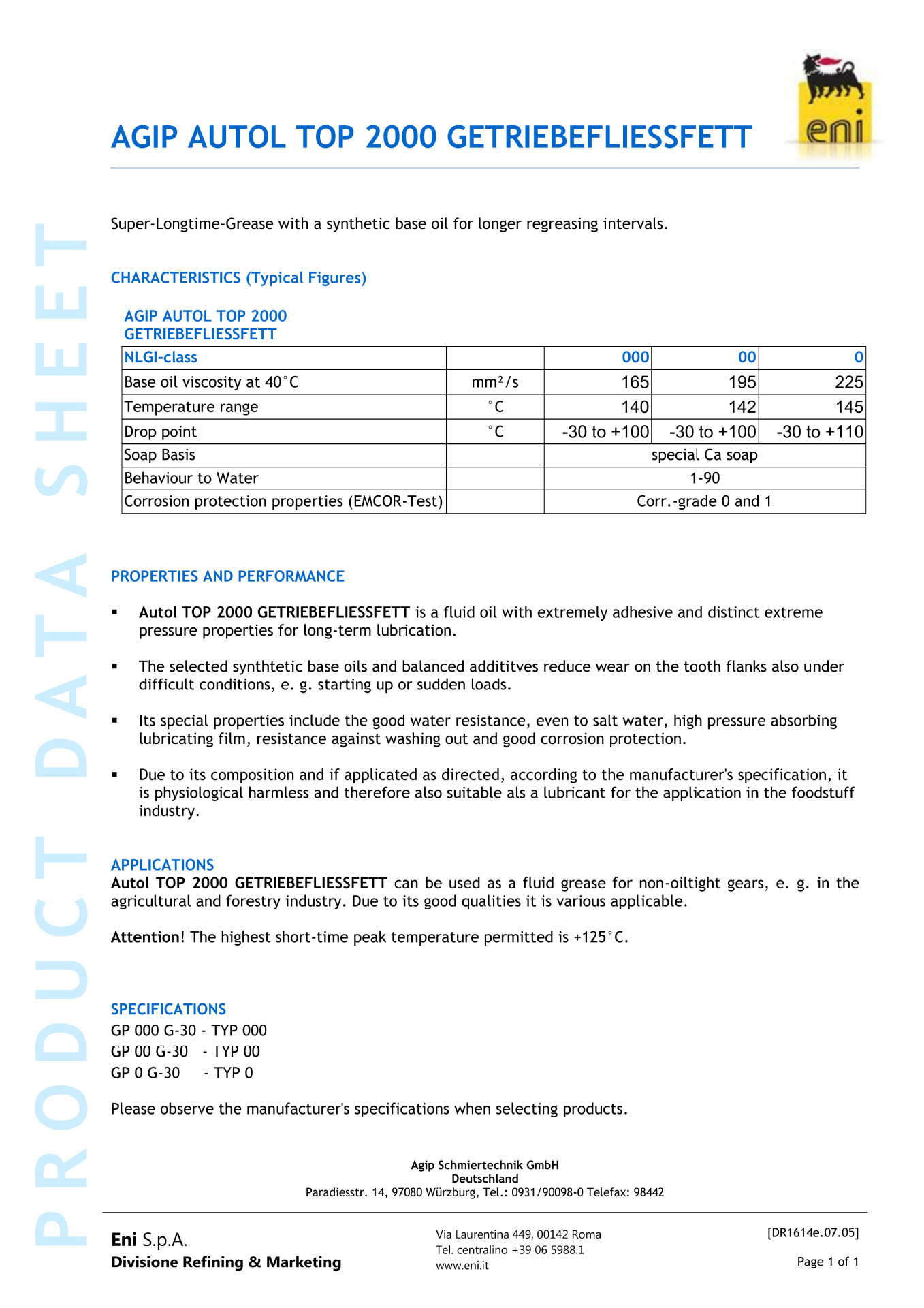 意大利阿吉普AGIP TOP 2000合成高温高压汽车车轮轴承油脂润滑脂-阿里巴巴
