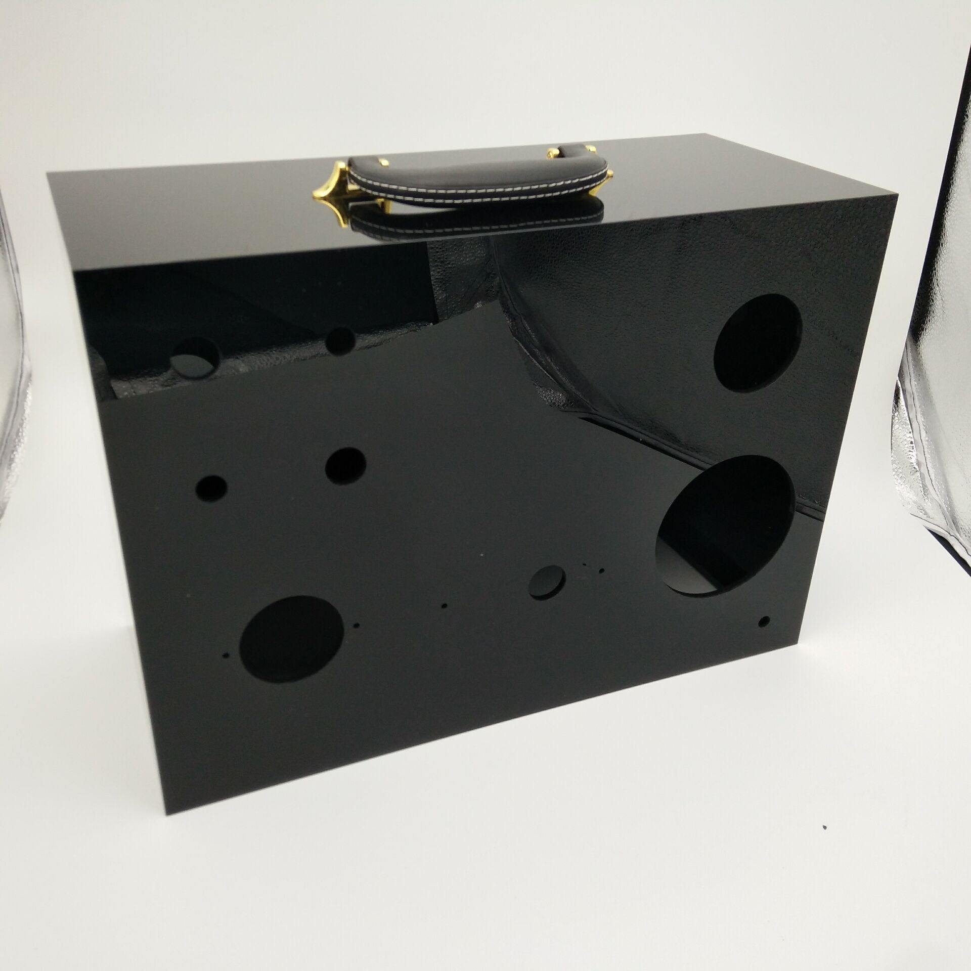 亚克力机箱各种主机机箱有机玻璃电器电脑黑色机箱水箱可定制-阿里巴巴