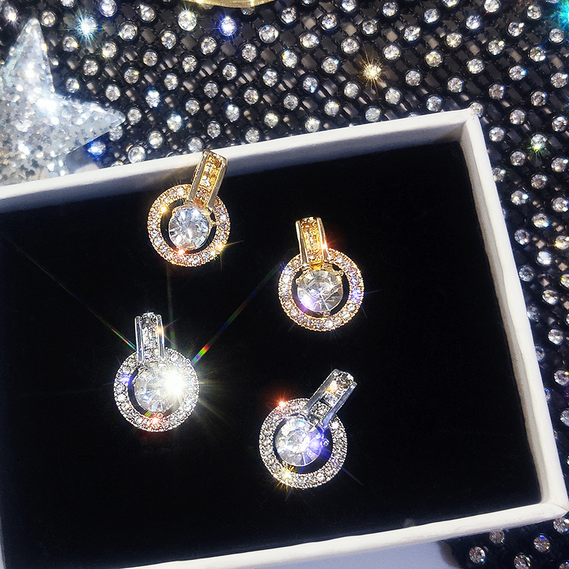 s925银针简约耳环女气质网红珍珠银针耳钉个性ins小众短发耳饰-阿里巴巴