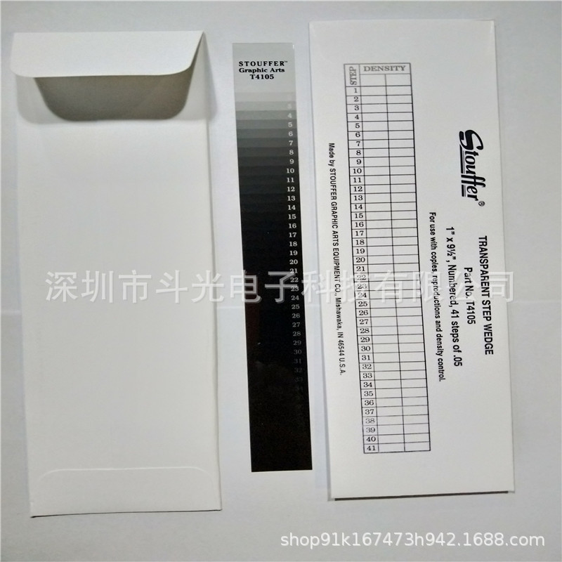 直销批发41格21级曝光尺美国Stouffer阶曝光片PCB线路板菲林测试-阿里巴巴