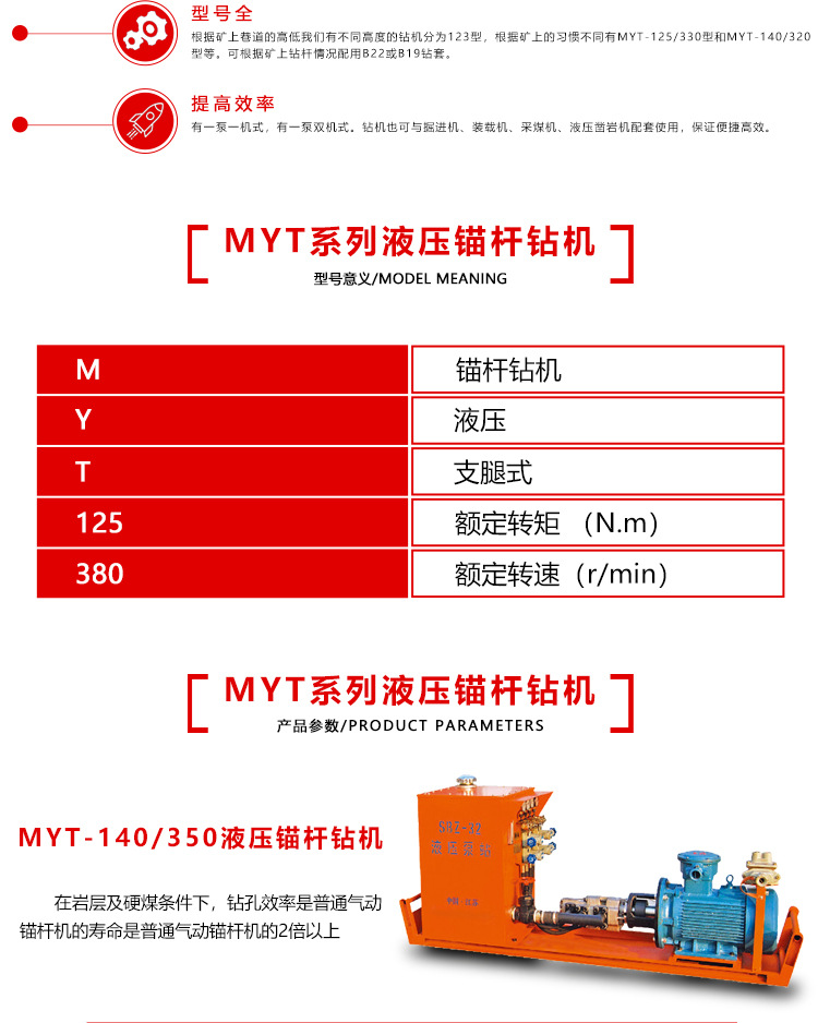 功能作用MYT-125/380液压锚杆钻机 厂家直供厂家液压锚杆钻机-阿里巴巴