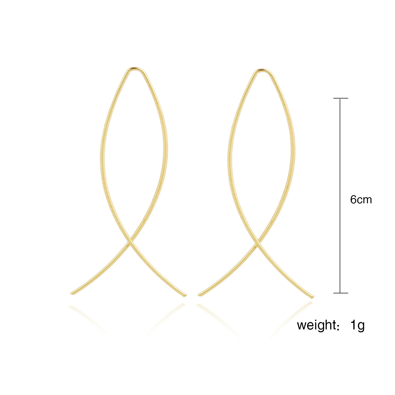 Wholesale explosion style simple wild large ring ear ring circle ...