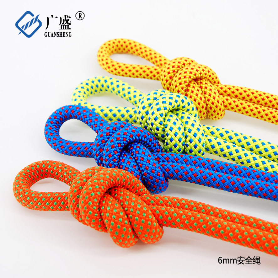 广盛线绳8mm涤纶安全绳 登山绳辅绳工业用绳-阿里巴巴