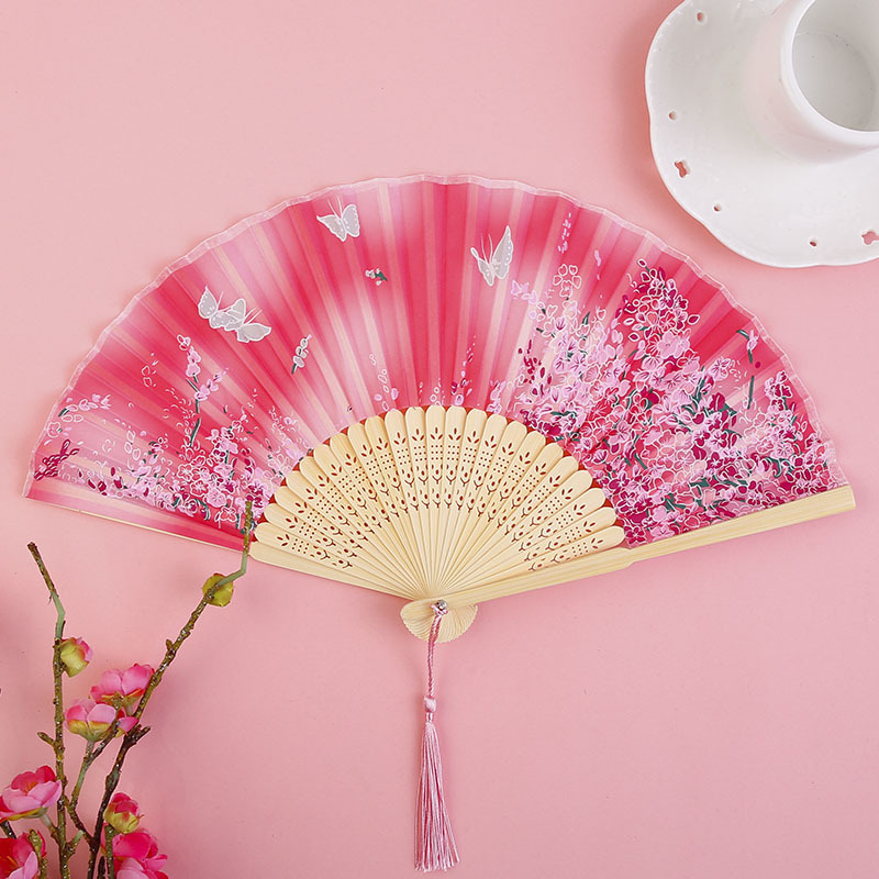 7 inch hanfu fairy dress folding fan Chinese wind female Japanese style ...