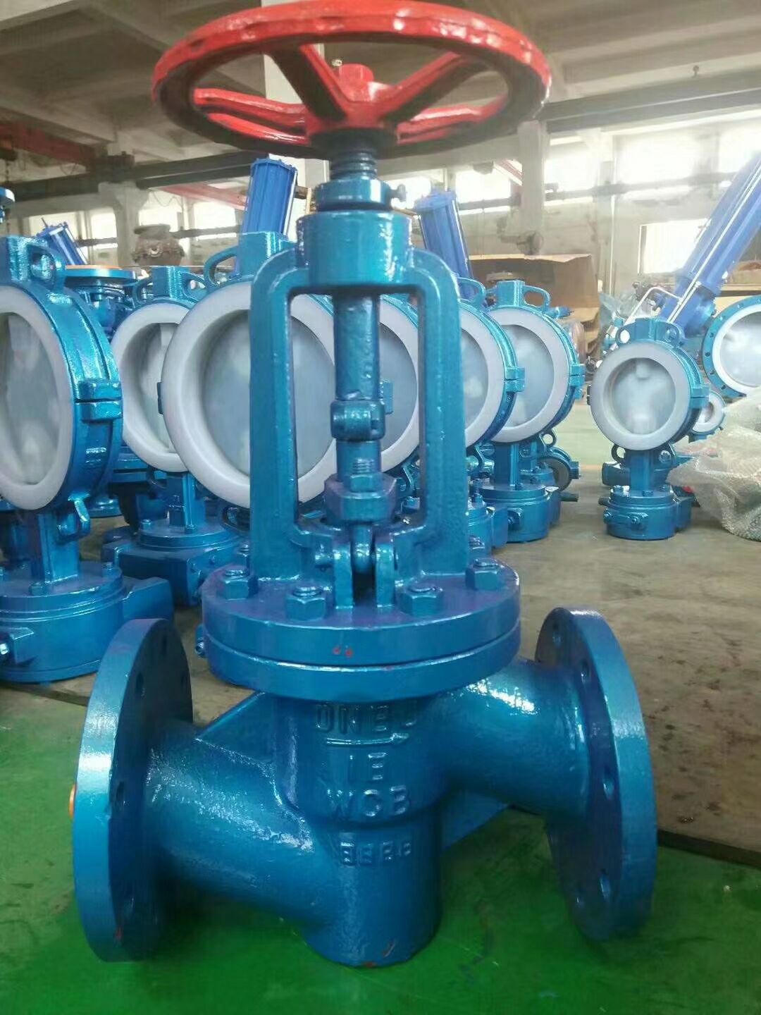 J41F46-16C耐腐蚀强酸碱衬氟截止阀 法兰式衬四氟截止阀DN15-350-阿里巴巴