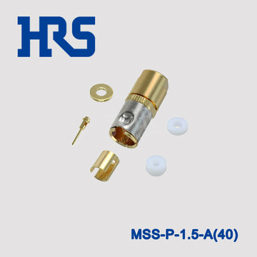 HRS射频同轴连接器RF hirose插座MSS-P-1.5-A(40) 焊接 黄铜 镀金-阿里巴巴