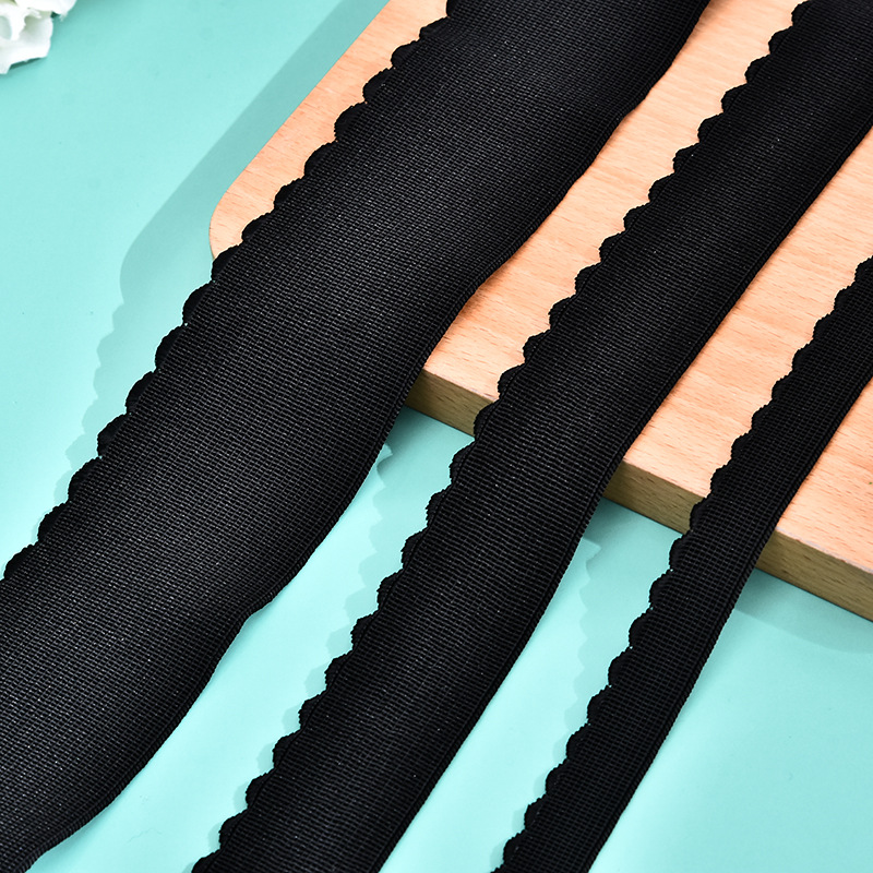 Spot Color Covered Crescent Moon Elastic Band Bra Strap Elastic Band ...