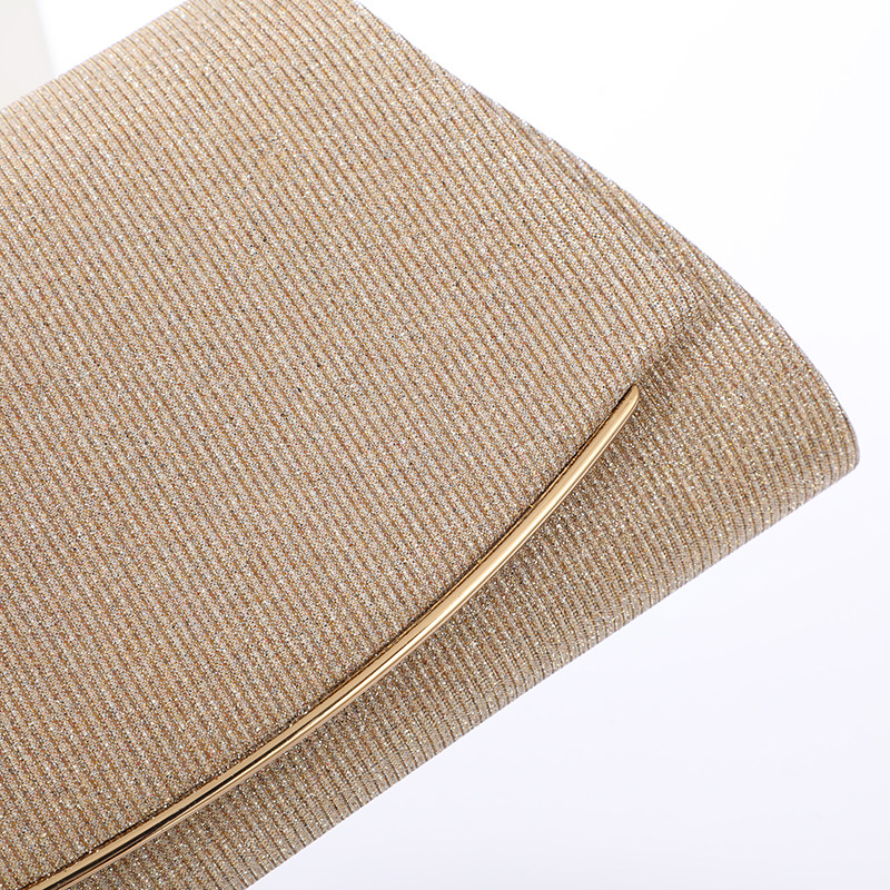 New spot handbag solid color simple party party reflective shiny Pu ...