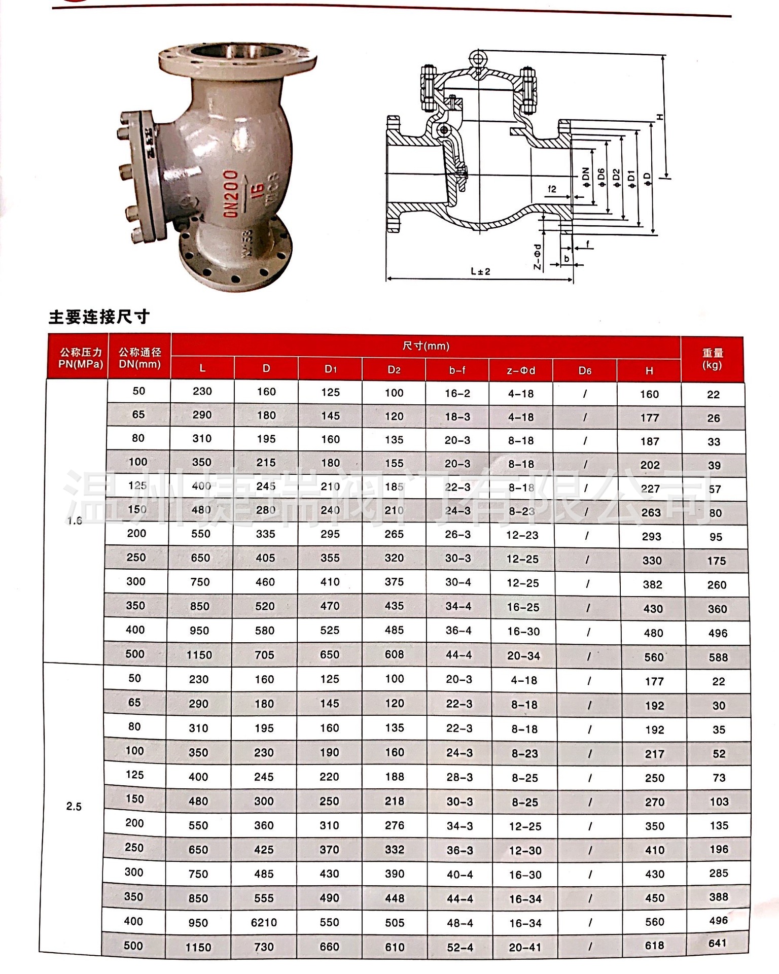 法兰旋启式止回阀H44W-16P不锈钢304/316L不锈钢单向阀水泵逆止阀-阿里巴巴