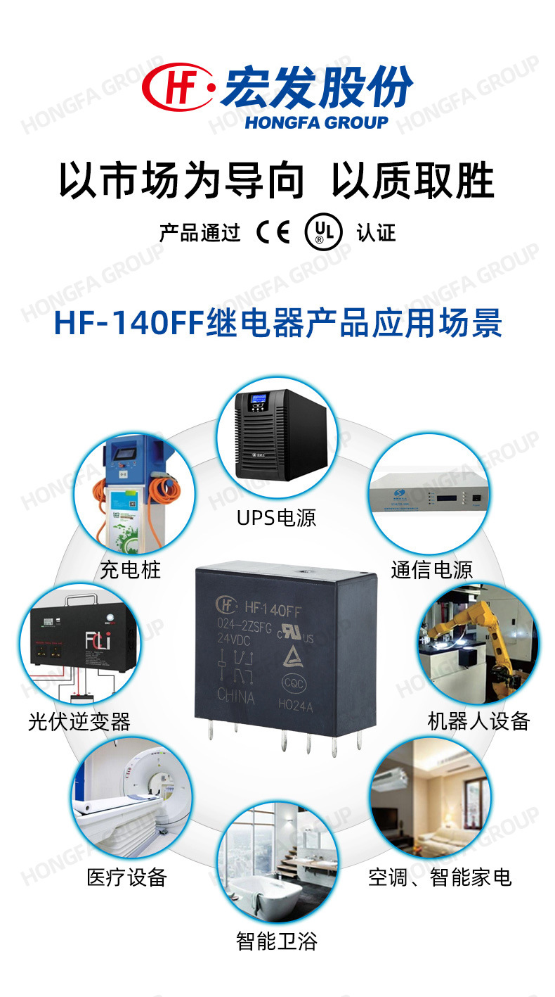 【官方直营】宏发股份HF140FF工控继电器常开型10A触点 镀金30VDC-阿里巴巴