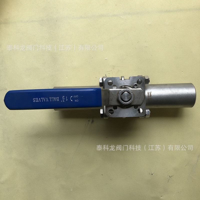 Q61F-16P三片式活接对焊接球阀不锈钢加长短管焊管球阀DN40 50 65-阿里巴巴