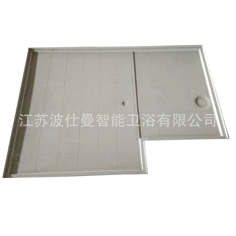 整体淋浴房卫生间防水底盘SMC模压一体成型免做防水家用酒店底盘-阿里巴巴
