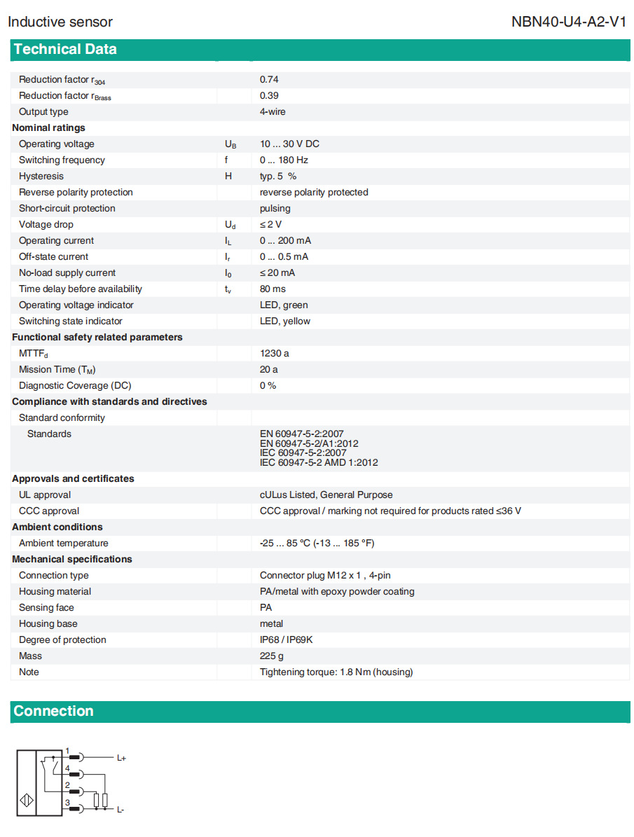 NBN40-U4-A2-V1倍加福(PEPPERL+FUCHS)电感式传感器(203102)-阿里巴巴