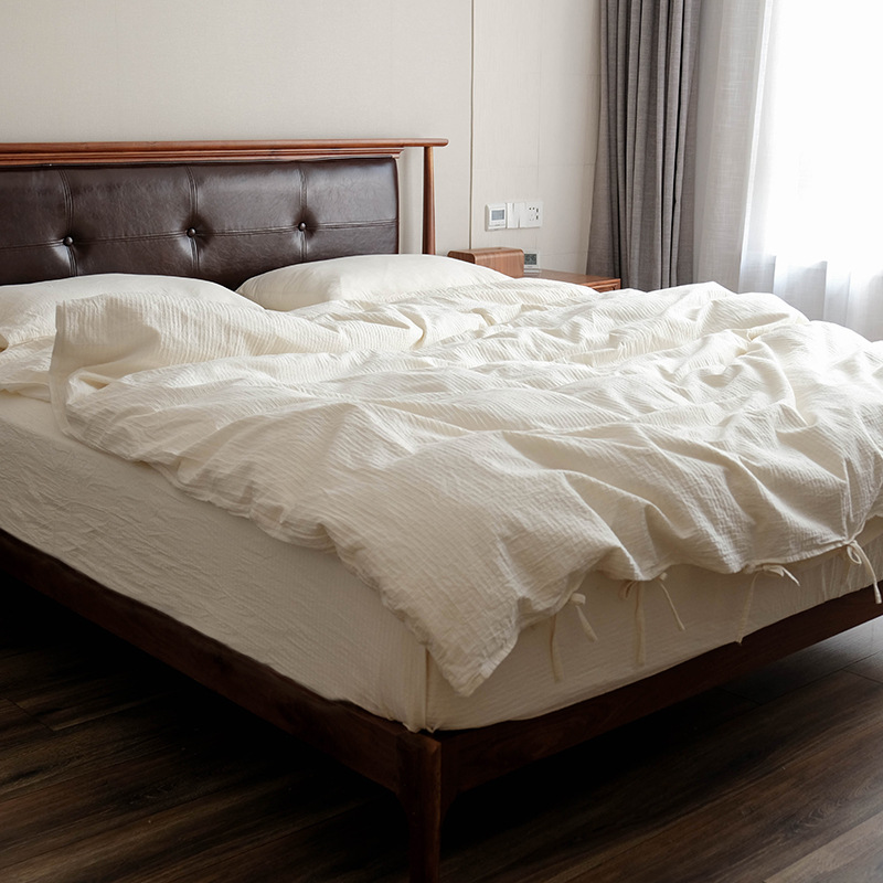 Class a Japanese washed cotton four piece home stay pure white Hotel ...