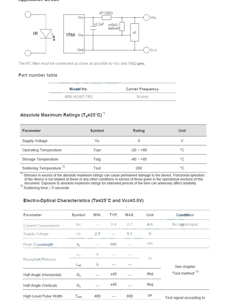 原装亿光贴片IRM-H638T/TR2 SMD-4红外遥控接收管/接收头/传感器-阿里巴巴