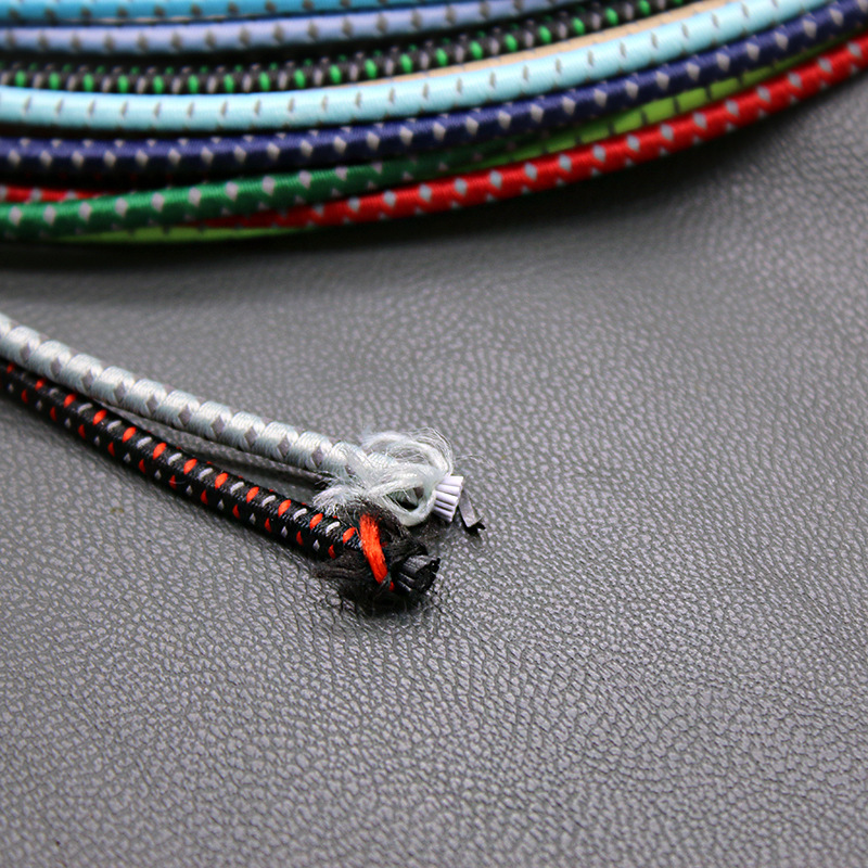 厂家现货 3mm反光弹力绳 夜光彩色高弹力松紧带 彩色黑白夹点绑带-阿里巴巴