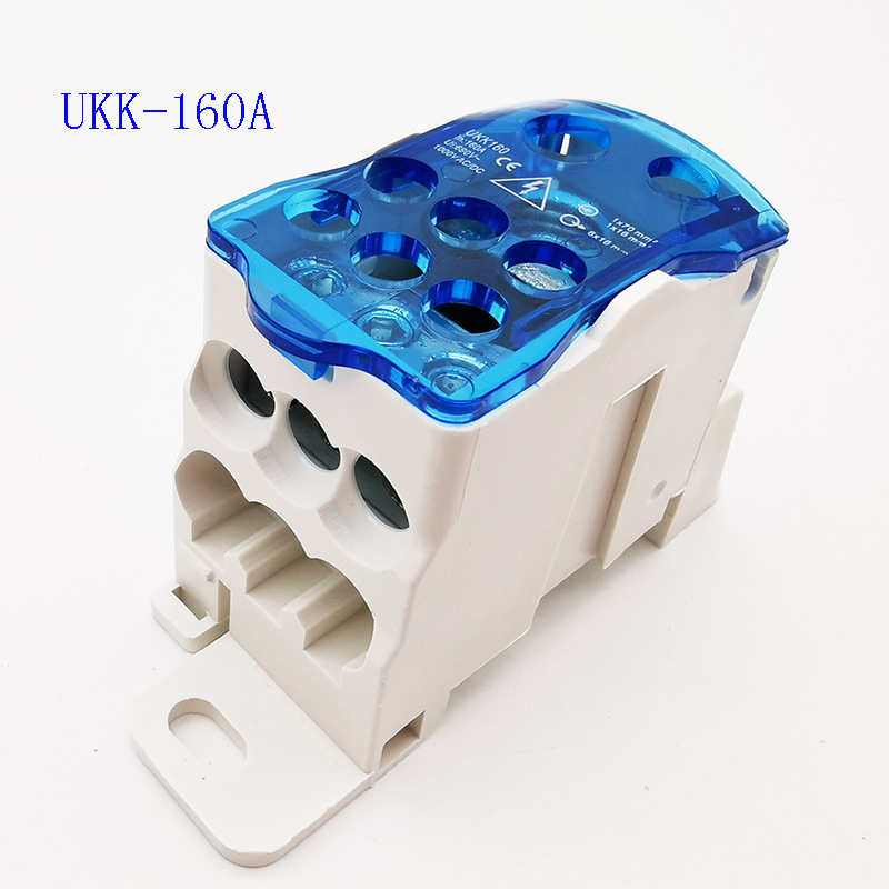 现大电流一进多出导轨式单极分线盒UKK80A125A160A250A 400A 500A-阿里巴巴