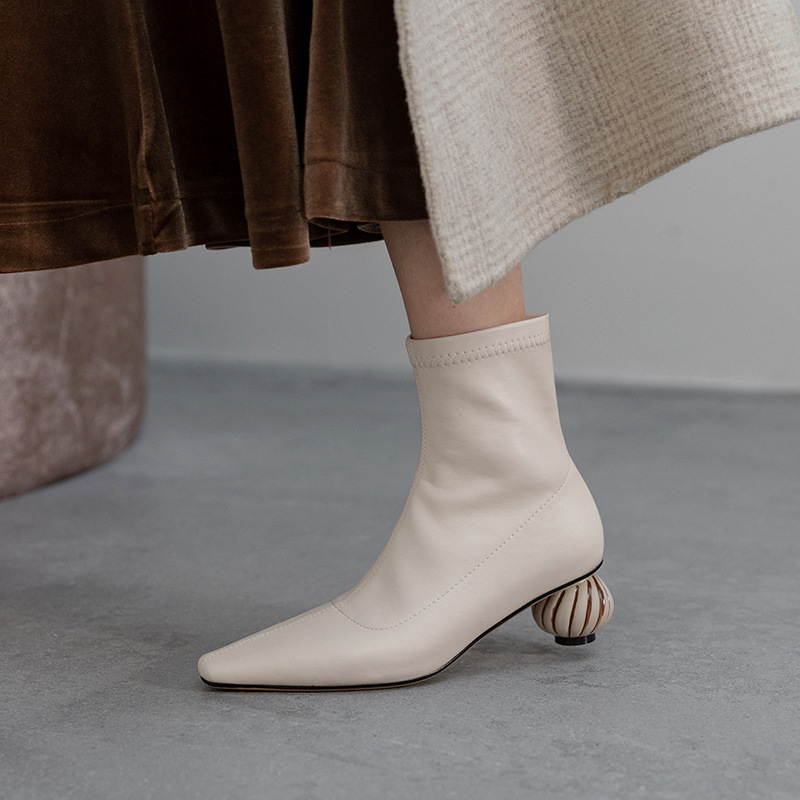 Chiko Chana Square Toe Block Heels Boots