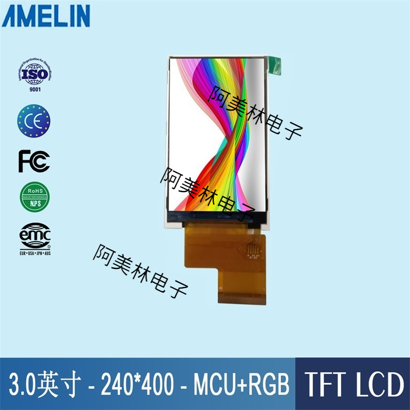 3-inch LCD screen 240*400 resolution TFT screen 3-inch LCD display can ...