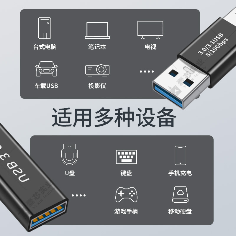 电源适配器USB-A3.0/3.1转TypeC 5/10GB手机平板笔记本电脑转接头-阿里巴巴