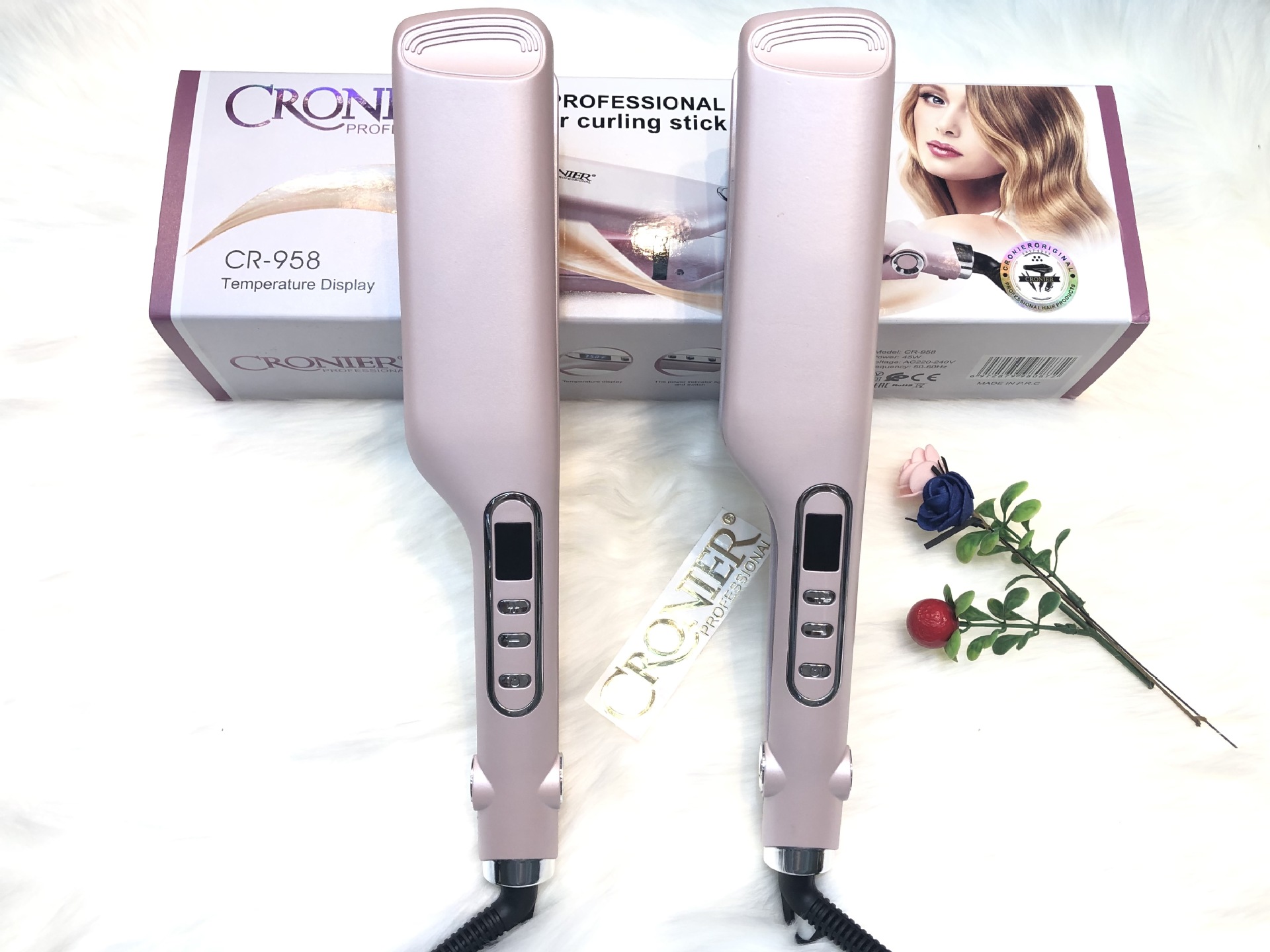 CRONIER CR-958 大人女孩发型夹板 一次成型 蛋卷夹板-阿里巴巴