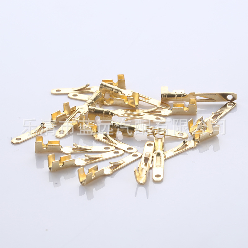 源头厂家公扦片铜端子接线连接器DJ611-2.8A/2.8长插片端子-阿里巴巴