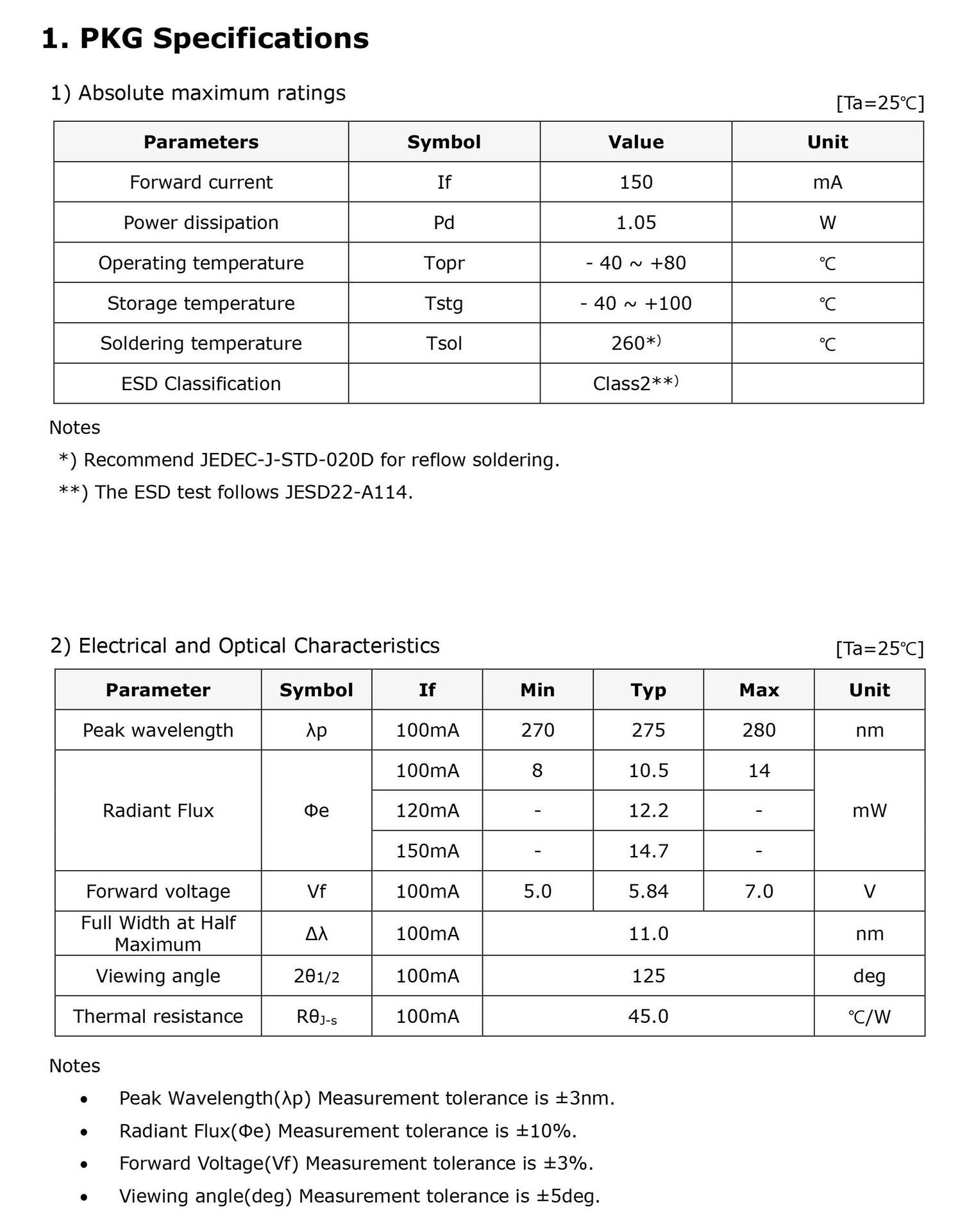 UVON 3535深紫外UVC LED 275nm 10mw空气水表面杀菌消毒LED光源-阿里巴巴