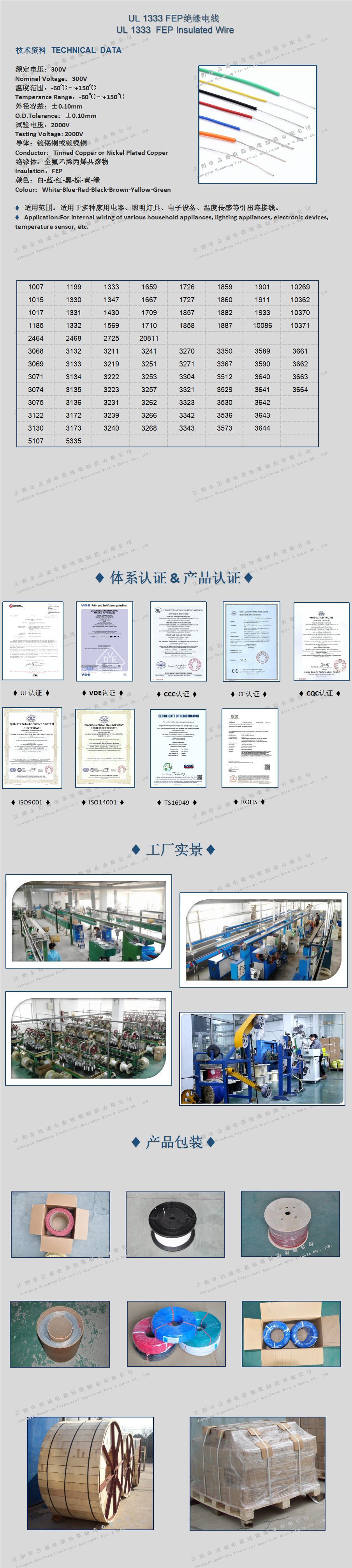 定制UL1333 FEP铁氟龙电线 经用易加工不乱线 氟塑料高温电线电缆-阿里巴巴
